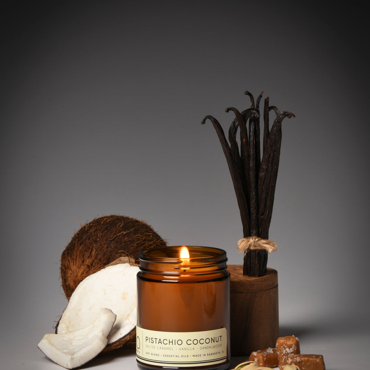 Driftwood Coconut Pistachio candle in Florida – Bia Candle Co